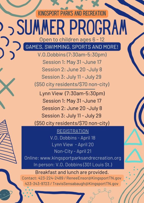 Summer Program – Kingsport Parks and Recreation