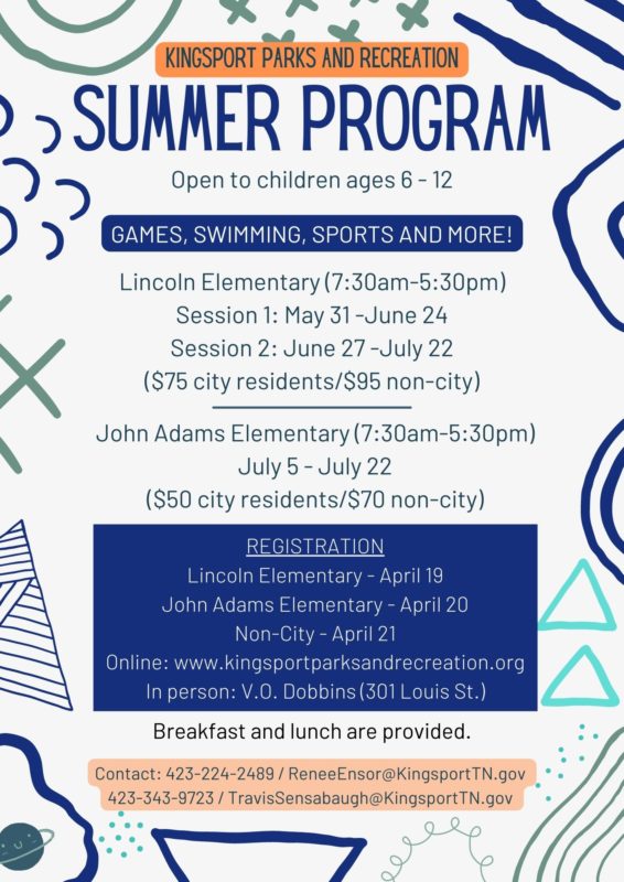 Summer Program – Kingsport Parks and Recreation